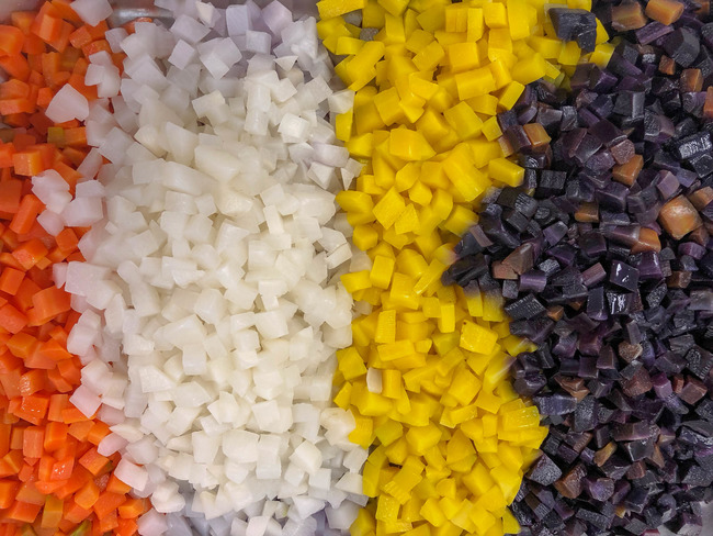 Brunoise - Définition de Brunoise - Lexique du vocabulaire de cuisine