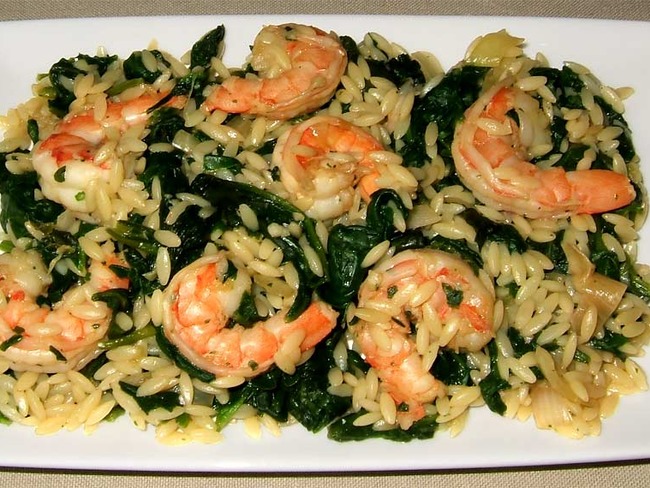 Risoni ou Orzo aux crevettes - Recette par Ma cuisine santé