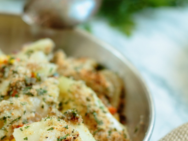 Gratin de pâtisson - Recette par La délicieuserie