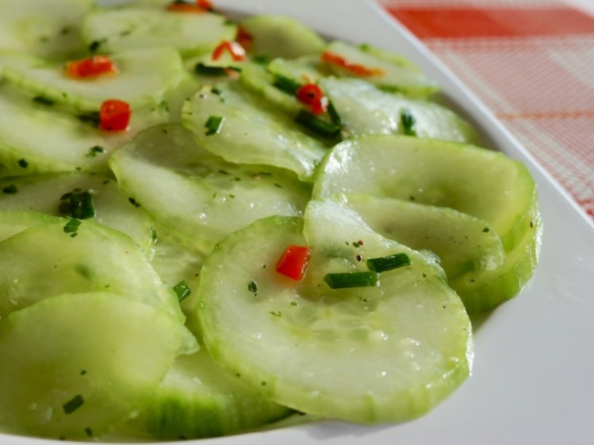 Concombres marinés sauce nuoc-mâm - Recette par Marcel en Cuisine