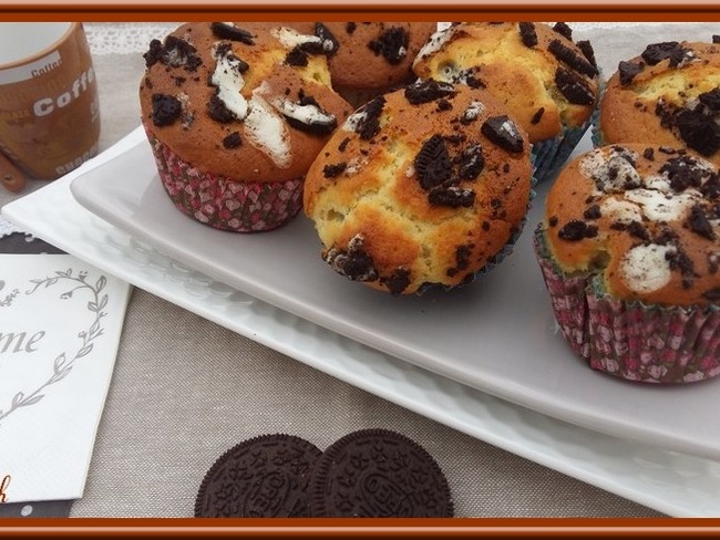 Muffins aux Oréos. - Recette par Oh la gourmande