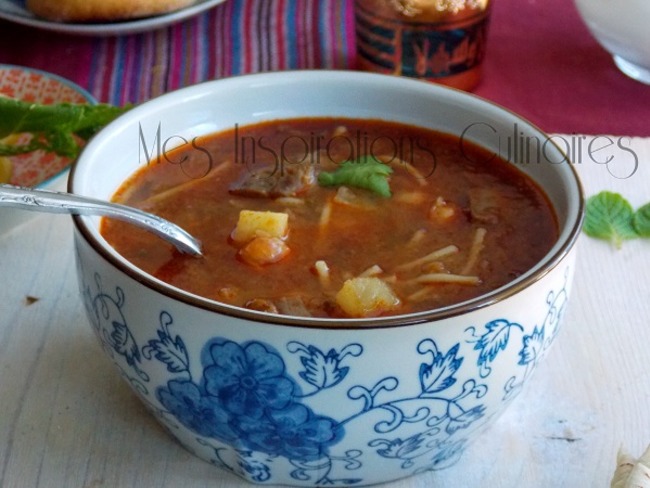 Chorba algéroise sauce rouge - Recette par Mes inspirations culinaires