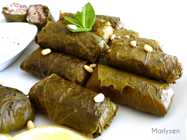 Feuilles de vigne farcies Dolma - Recette par Marlyzen