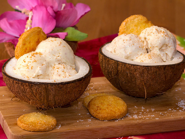 Glace neigeuse à la noix de coco sans sorbetière - Recette par Jackie