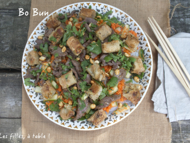 Bo bun au boeuf - Recette par Les filles, à table