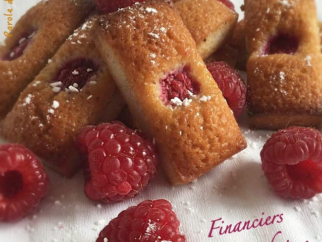 Financiers aux framboises - Recette par Parole de Cuillère