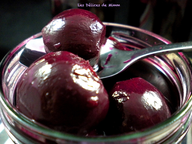 Betteraves rouges au vinaigre - Recette par Mimm