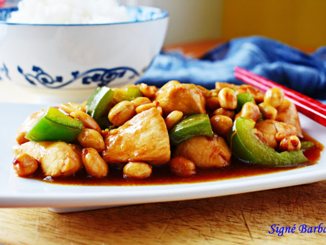 Poulet kung pao chinois - Recette par Barbara