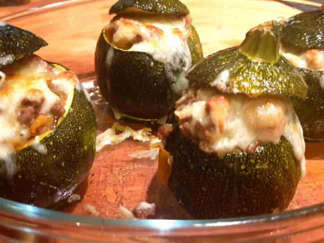 Courgettes Rondes Farcies Au Four - Recette par Tastygourmandise
