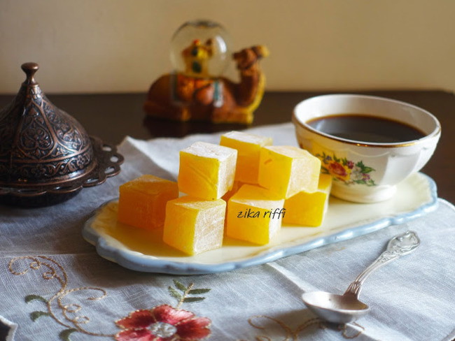 LOUKOUM TURC AU JUS DE CITRON NATUREL - Recette par Zika