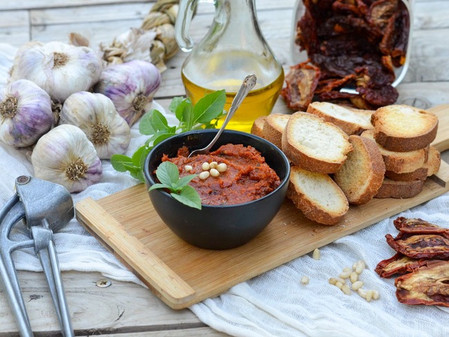 Caviar tomates séchées - Recette par La p'tite cuisine de Pauline