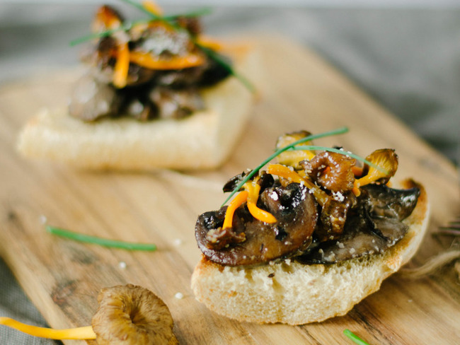 Croute aux champignons - Recette par Tangerine Zest