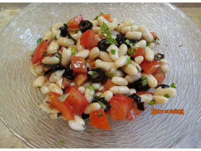 Salade de haricots blancs - Recette par SucreEtEpices