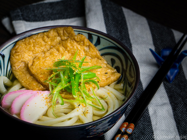 Kitsune Udon - Soupe de Udon et tofu frit - Recette par Comme au Japon