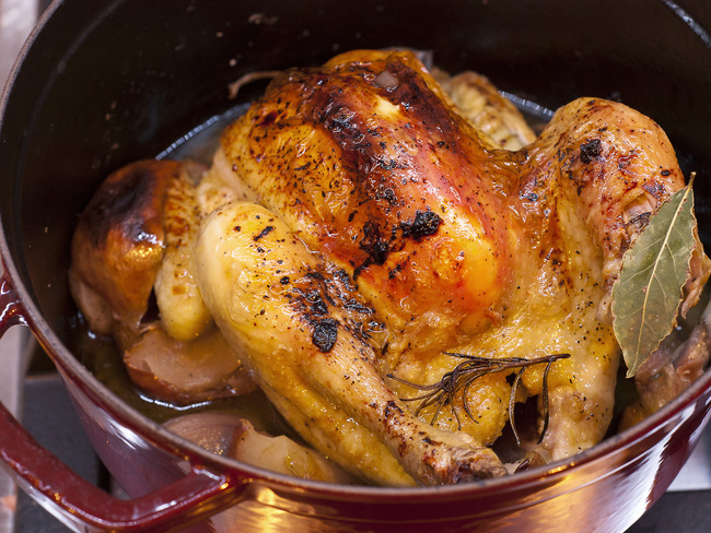 Dinde aux marrons de noël : dinde braisée aux marrons (châtaignes ...