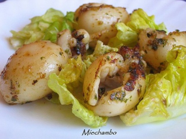 SUPIONS EN PERSILLADE EPICEE - Recette par Miechambo Cuisine