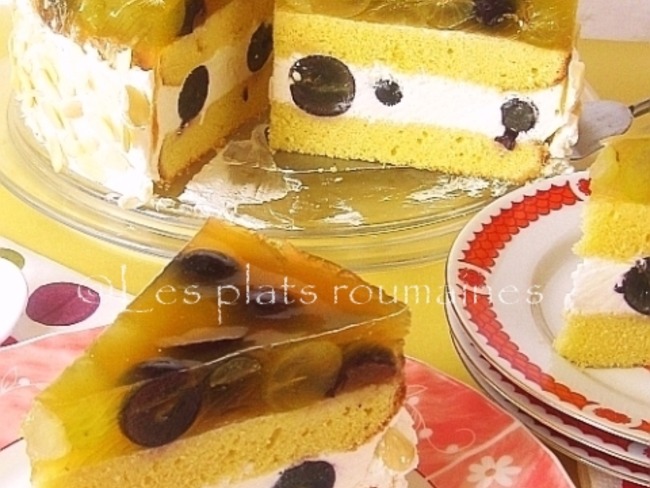 Gâteau à la gelée de raisins - Recette par Sara & Miki