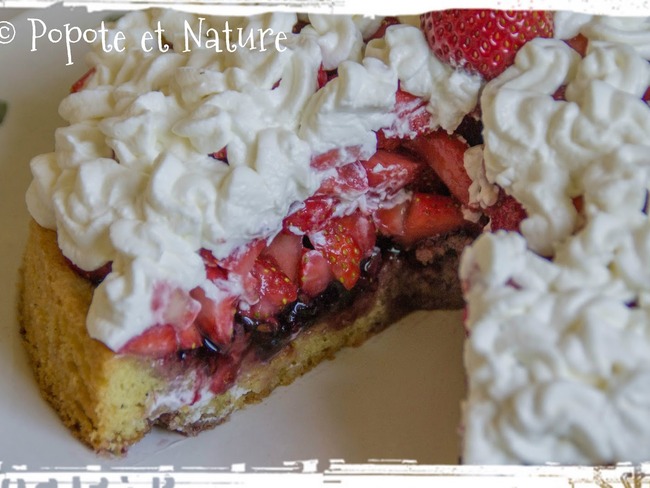 Un sablé gourmand aux fraises - Recette par Popote et Nature