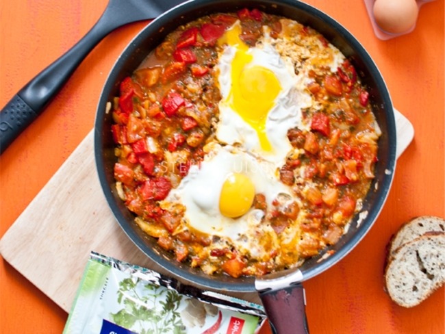 Tchoutchouka aux oeufs - Recette par Stella Cuisine