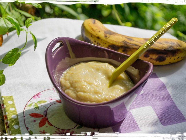 Crème de banane - Recette par Popote et Nature